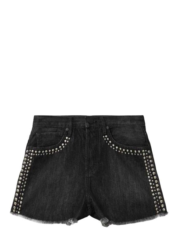 ALLSAINTS ALLSAINTS Heidi High Waisted Studded Denim Shorts